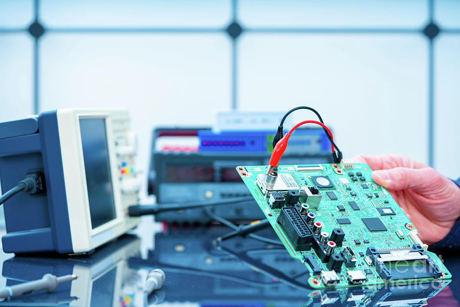 Circuit Board Witch Microcontroller Photograph by Wladimir Bulgar ...