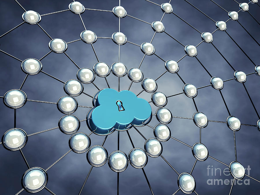Cloud Network Photograph by Nobeastsofierce/science Photo Library