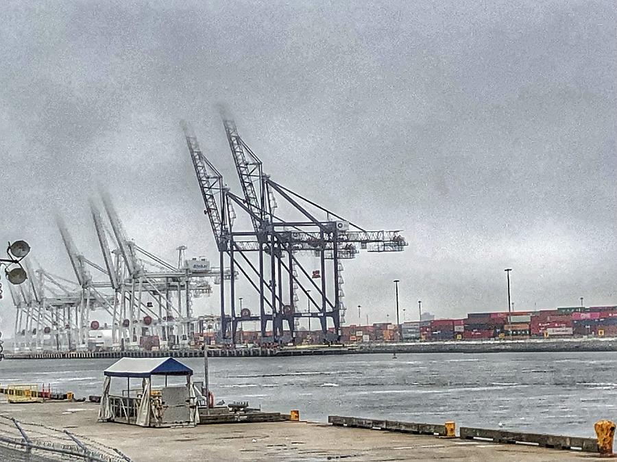 Container Loading Dock Photograph by William E Rogers - Pixels