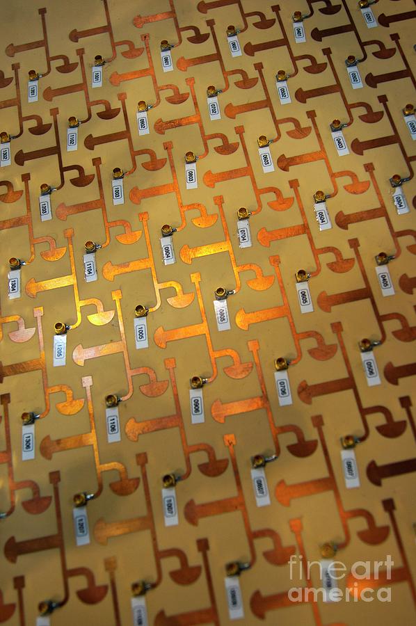 Copper Printed Array Elements. Photograph by Mark Williamson/science ...