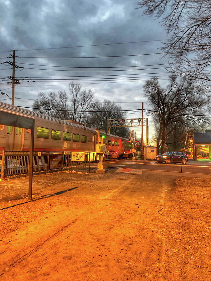 Crossing at Radburn Station Photograph by William E Rogers - Fine Art ...