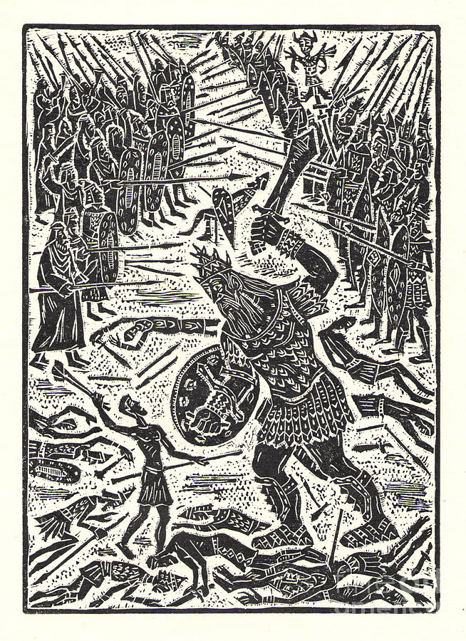 David and Goliath Drawing by Milen Litchkov - Fine Art America