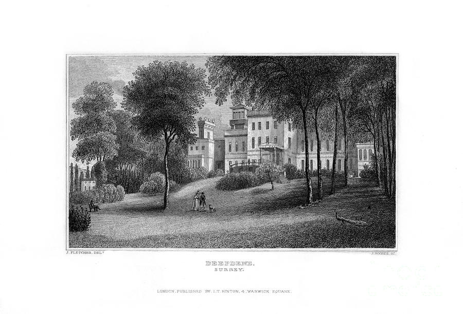Deepdene, Dorking, Surrey, 1829.artist by Print Collector