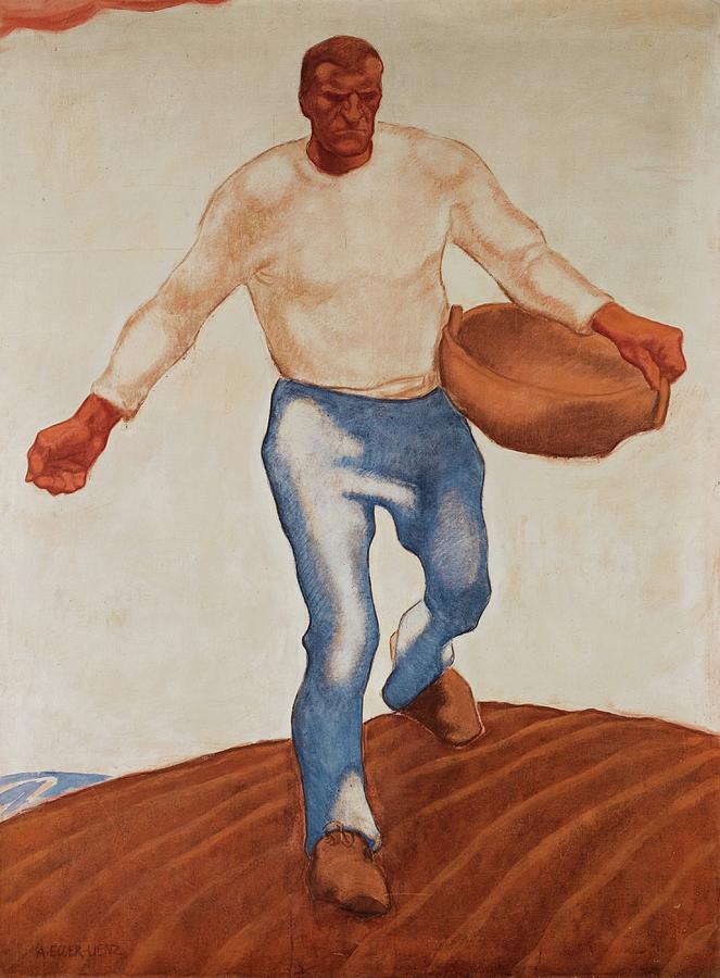 Der Samann Painting by Albin Egger Lienz - Fine Art America