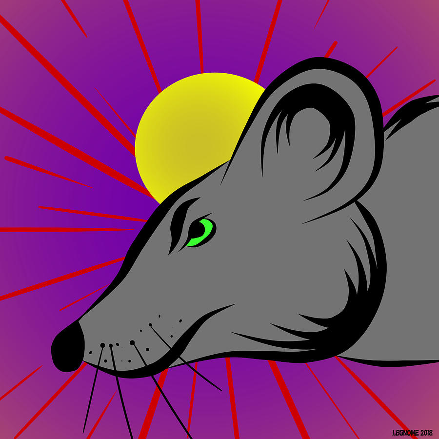 Rat Sun Digital Art by Lance Benoit - Pixels
