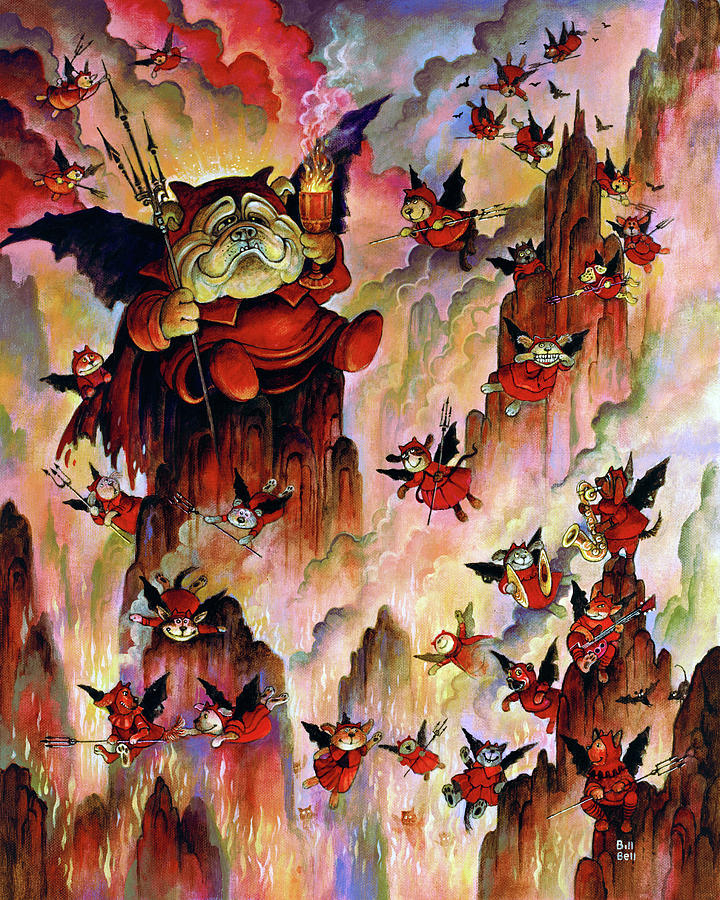 Devil Dogs Painting by Bill Bell - Fine Art America