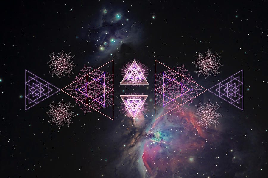 Divine Love Sacred Geometry Digital Art by Nathalie DAOUT | Pixels