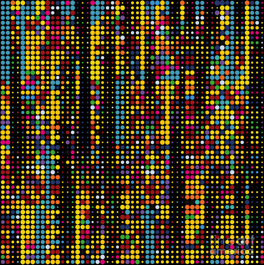 Dots Matrix Pattern Digital Art by Cro Arte