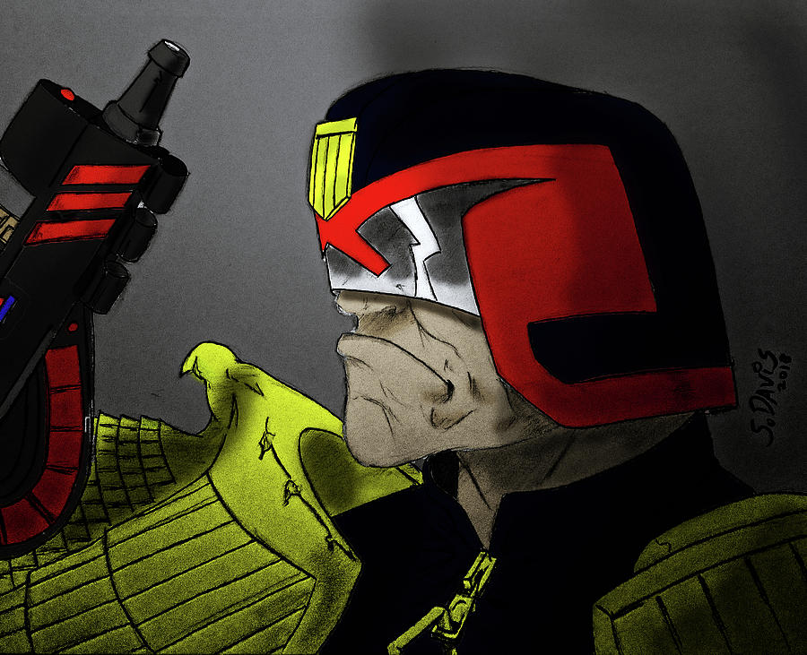 Dredd Mixed Media by Scott Davis - Fine Art America