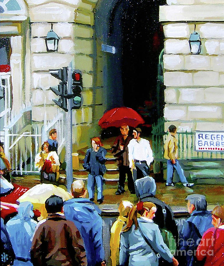 Dublin Queue Painting by Jay Mulligan - Fine Art America