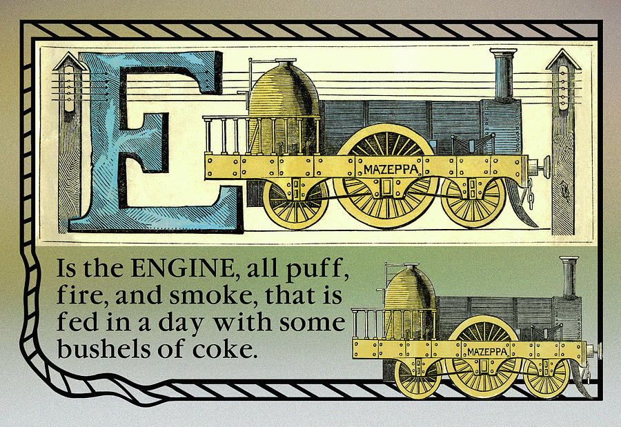 E is the Engine Painting by Unknown - Pixels