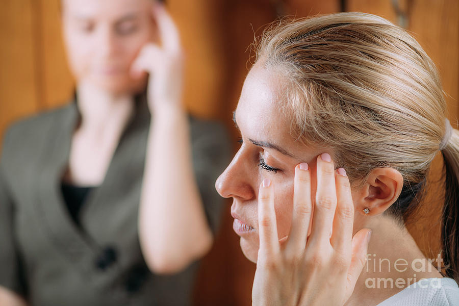 Eft Head Tapping Technique by Science Photo Library