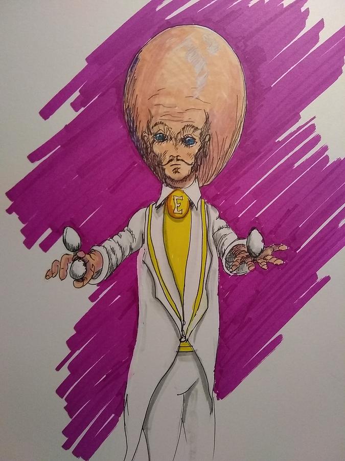 Egg Head Drawing by Thomas Chaffer - Fine Art America