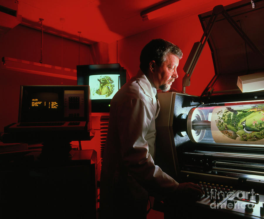 Electronic Scanner For Printing Ceramic Transfers Photograph by Malcolm ...