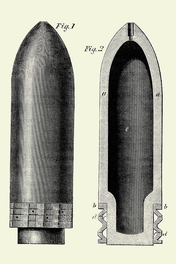 Exploding Artillery Shell for Breech-Loaders Painting by Unknown - Pixels