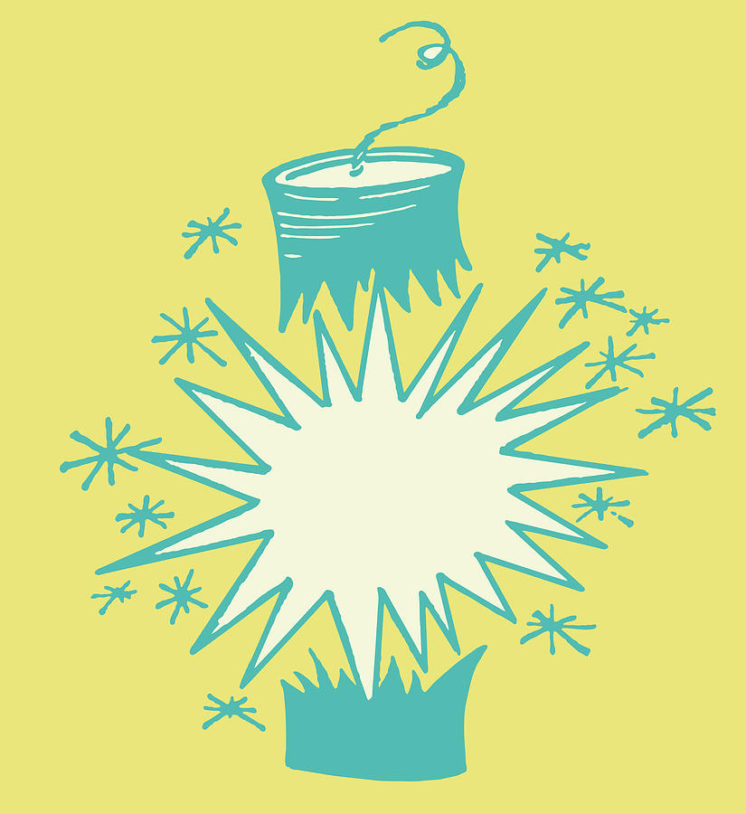Exploding Firecracker Drawing by CSA Images - Fine Art America
