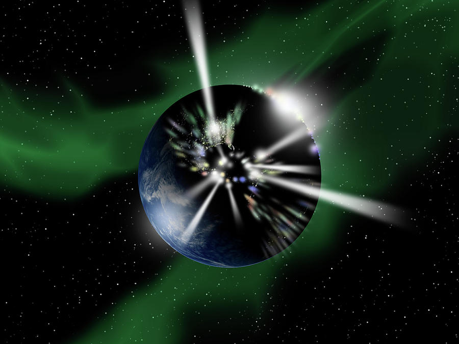 Exploding Planet Painting by Jaime Enriquez - Fine Art America