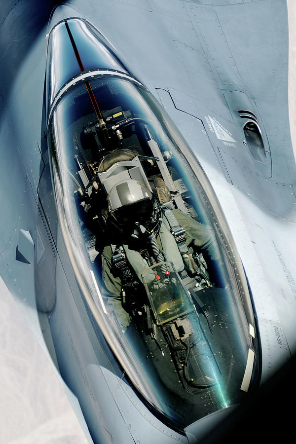 F-16 from above Photograph by Steven Collins - Pixels