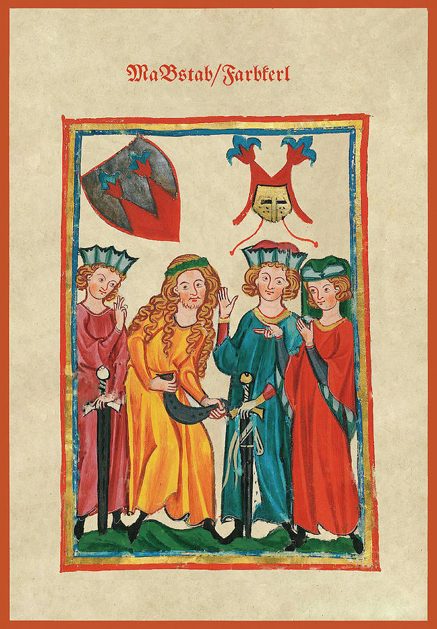 Farbkeil Painting by Codex Manesse - Pixels