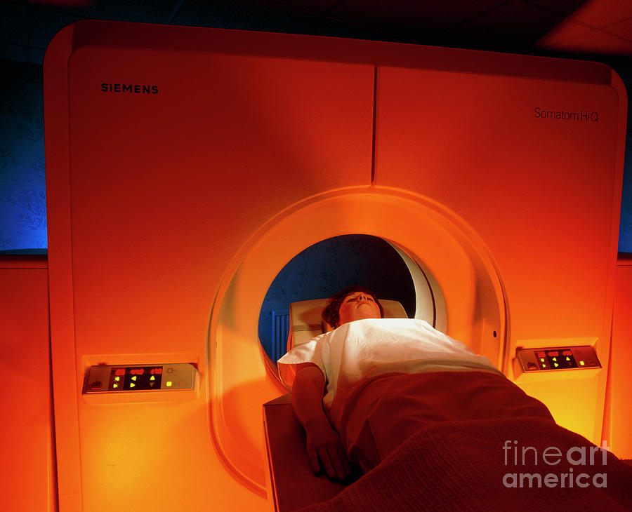Female Patient Undergoing An Upper-body Ct Scan Photograph by Science ...