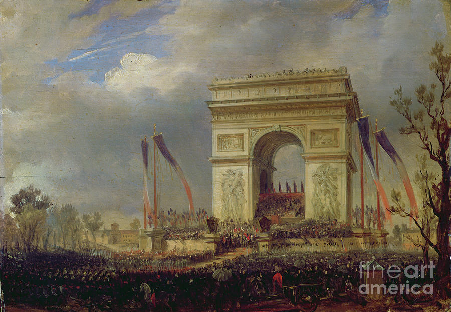 Fete De La Fraternite At The Arc De Triomphe, Place De L'etoile, Paris ...