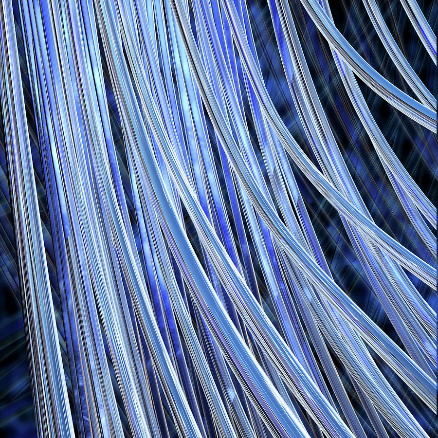 Fiber optic cables - 3d rendered illustration Digital Art by Xt Render ...