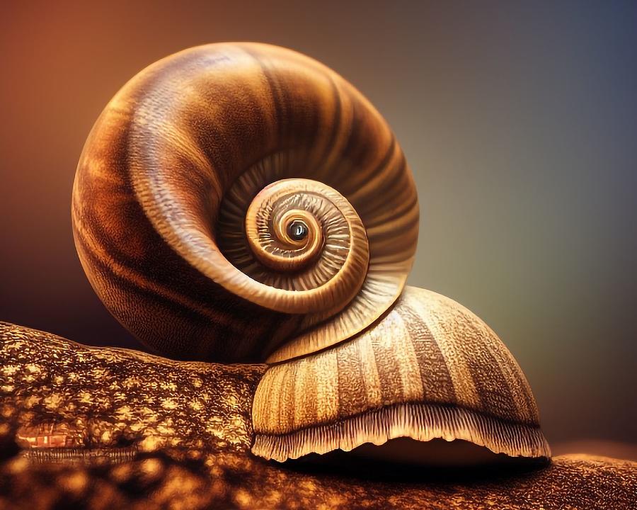 Fibonacci Snails In Stone Photograph by Leonard - Pixels