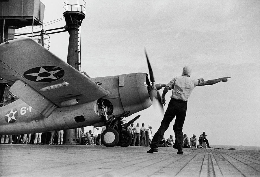 Fighter Plane Takeoff Digital Art by Peter Stackpole - Fine Art America