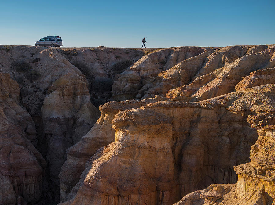 Flaming Cliffs Of Gobi Desert, Mongolia Photograph by Henn Photography ...