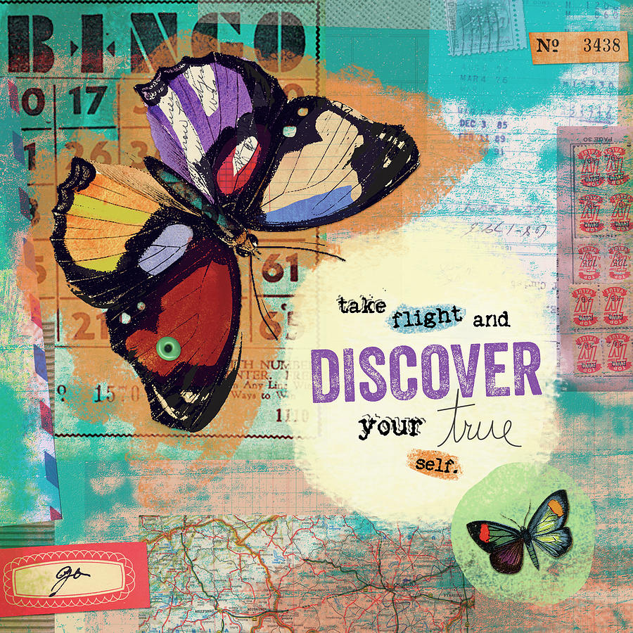 Flutter Collage 2 Digital Art by Holli Conger