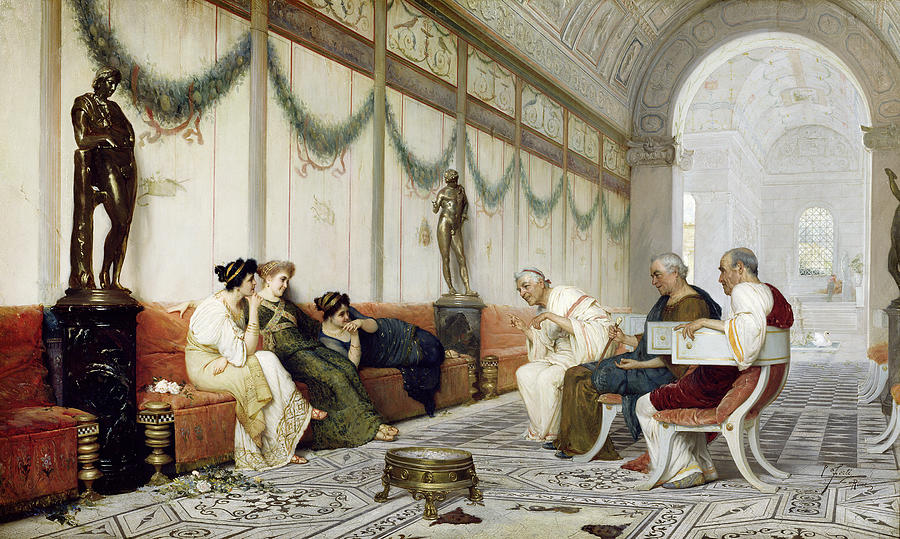 Roman Building Painting by Ettore Forti - Fine Art America