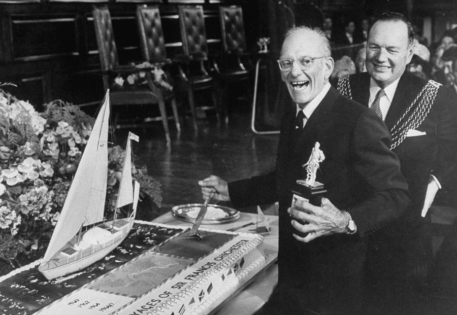 Francis Chichester and Frank Chapman Photograph by Terence Spencer - Pixels Merch