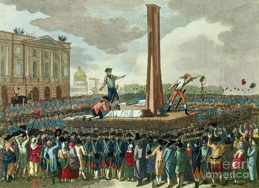 French Revolution: Execution In The Guillotine Of King Louis Xvi (1754 ...