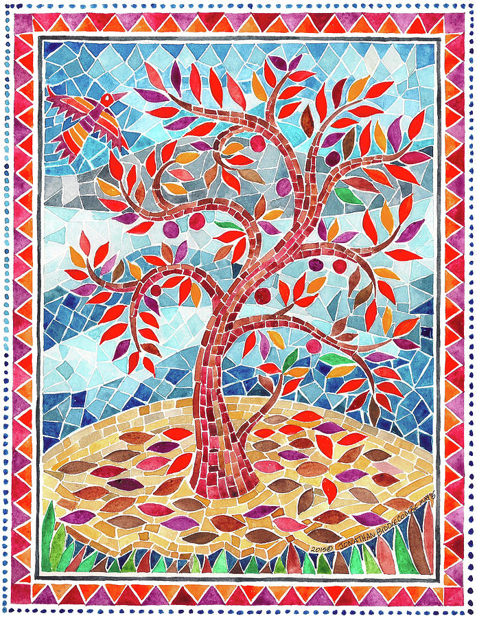 Fruit Tree Painting by Jonathan Biddlecombe | Fine Art America