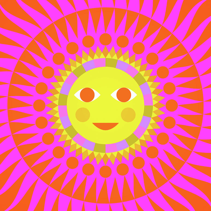 Full Frame Neon Colored Sun Photograph by Ikon Images | Fine Art America