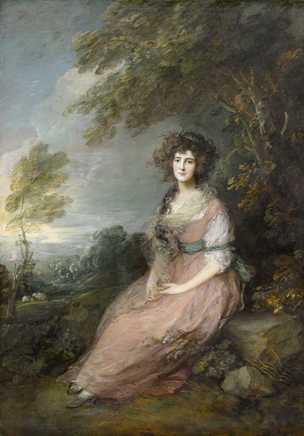 Mrs. Richard Brinsley Sheridan, 1785-87 Painting by Thomas Gainsborough Mrs. Richard Brinsley Sheridan, 1785-87 Painting by Thomas Gainsborough