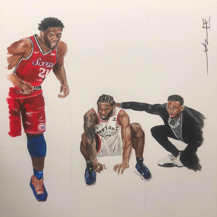 Game 7 Painting by Stephanie Amon - Pixels