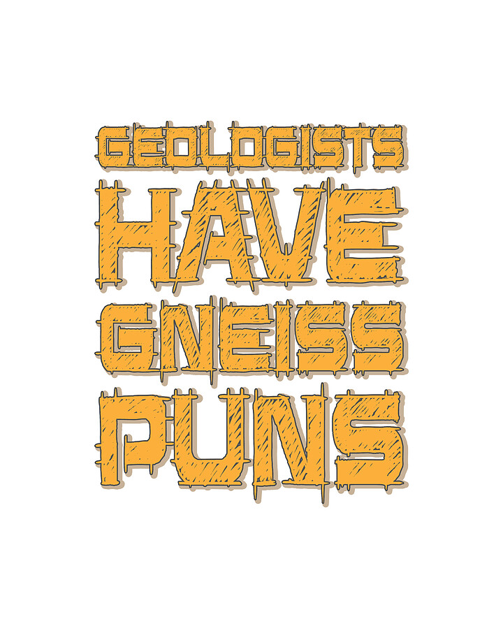 Geologists Have Nice Puns Geology Pun Rock Jokes Digital Art by Henry B ...