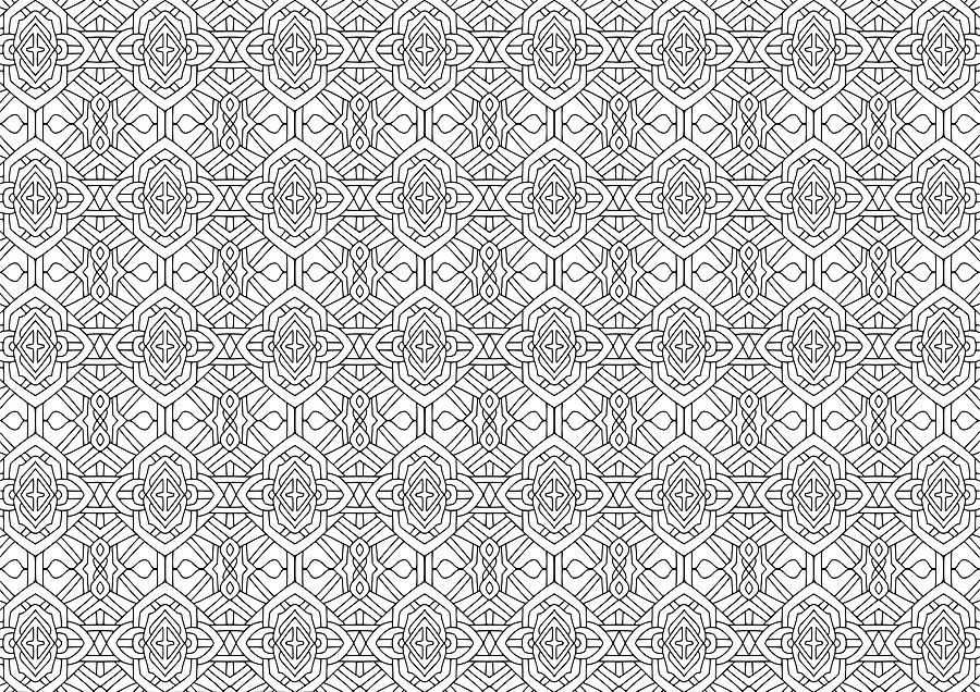 Geometric Pattern 2 Mixed Media By Delyth Angharad - Fine Art America