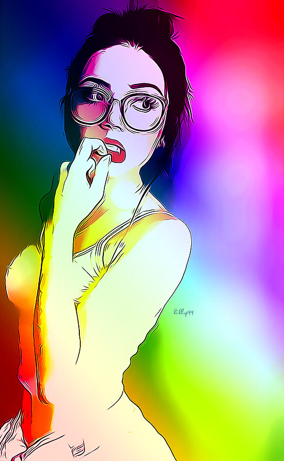 Girl Pop Art 44 Digital Art By Nenad Vasic Fine Art America