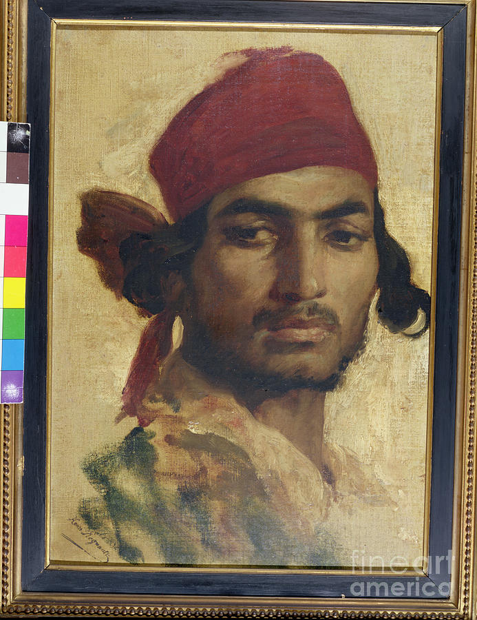 Gitano, Head Study Painting by Henri Alexandre Georges Regnault - Pixels