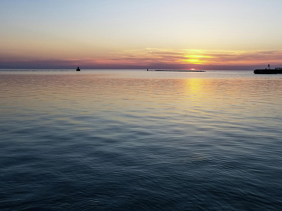 Goderich Sunset Photograph by Su Buehler
