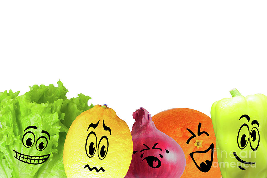 Good Food Vegetables Fruits Emotions Photograph by Olga Bugrovskaya ...
