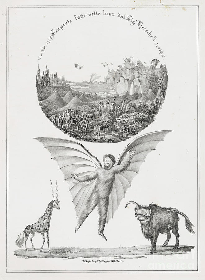 Great Moon Hoax Photograph by Library Of Congress/science Photo Library ...