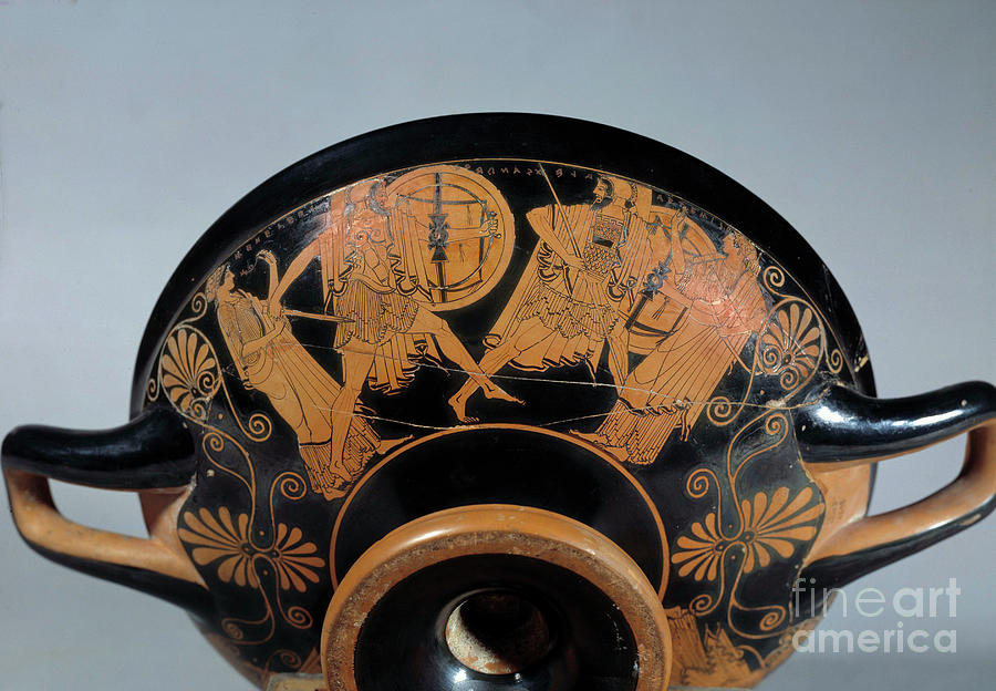 Greek Antiquite: Attic Cup With Red Figures Representing A Scene Of The ...