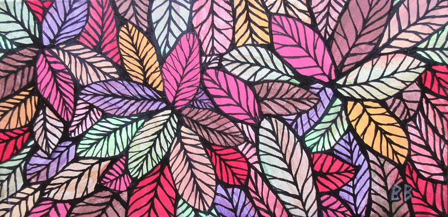 Happy Leaves In Fall Colour Painting by Bradley Boug - Fine Art America