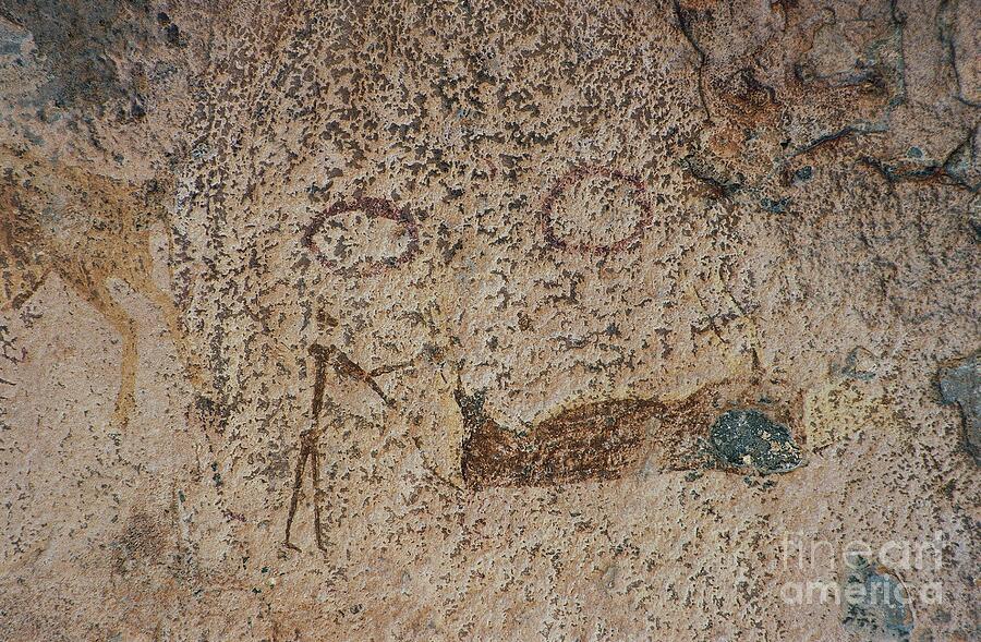 Human Figures Cave Painting by Prehistoric