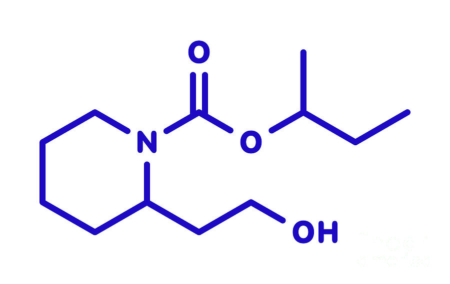 Icaridin Insect Repellent Molecule by Science Photo Library