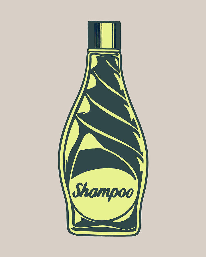 Illustration of shampoo bottle Drawing by CSA Images - Fine Art America