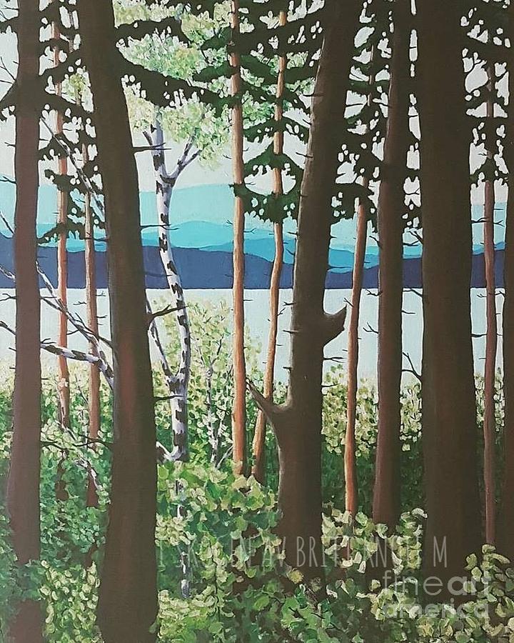 In the forest Painting by Britt Knoff - Fine Art America